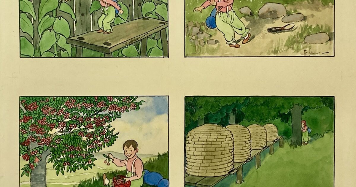 Kulihráškova abeceda - Slunečnice, Šváb, Třešeň, Úl | Aukce aukcí ...